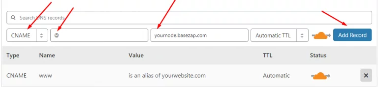 Guide to Setup CNAME for root Domain in Cloudflare Account | BaseZap