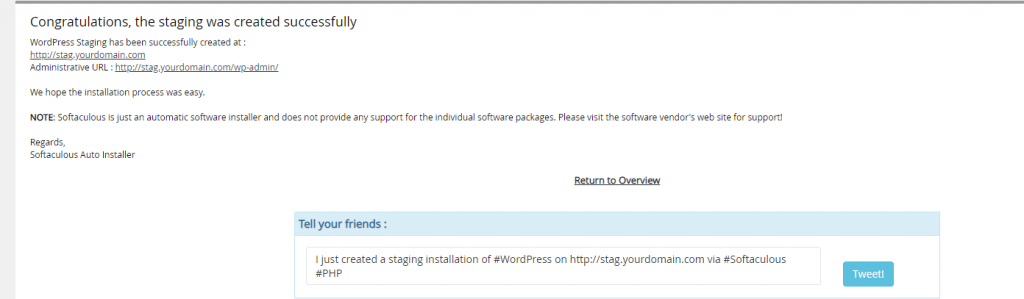 Create Staging WordPress using Softaculous | BaseZap