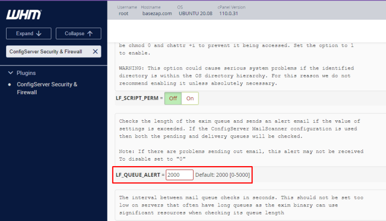 How to Configure LFD Alerts in WHM for Enhanced Server Security | BaseZap